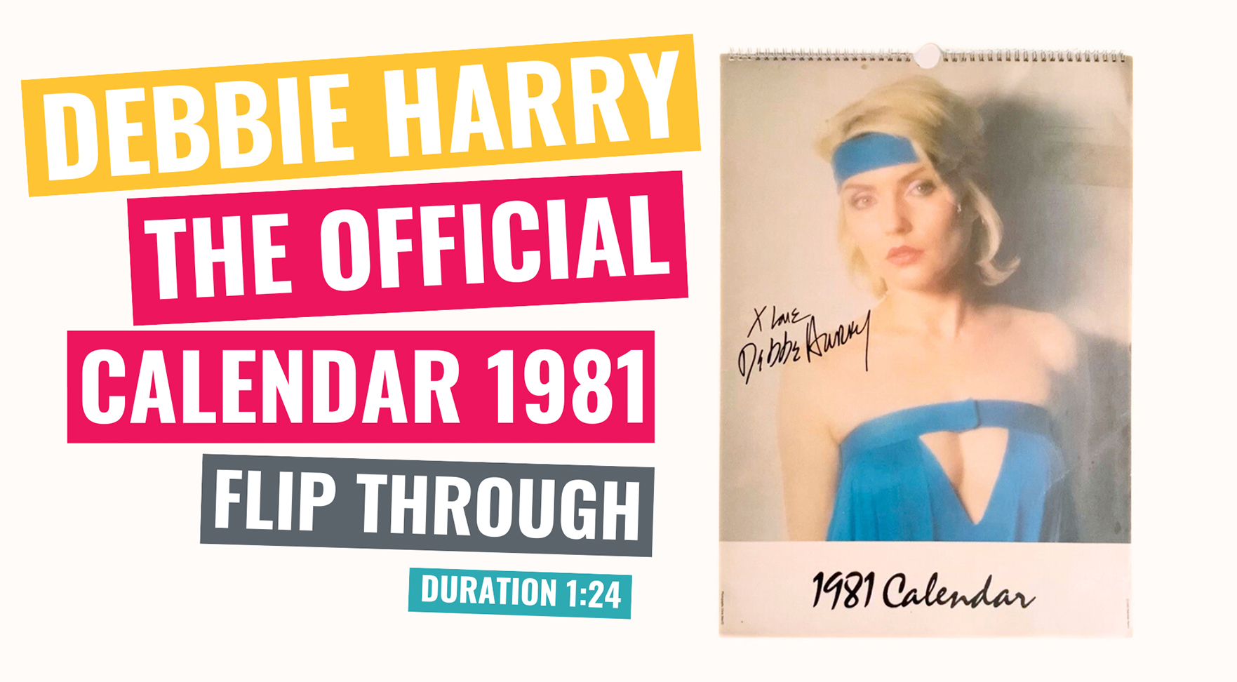 The Official Calendar 1981 - Flip Through - The Best Of Blondie