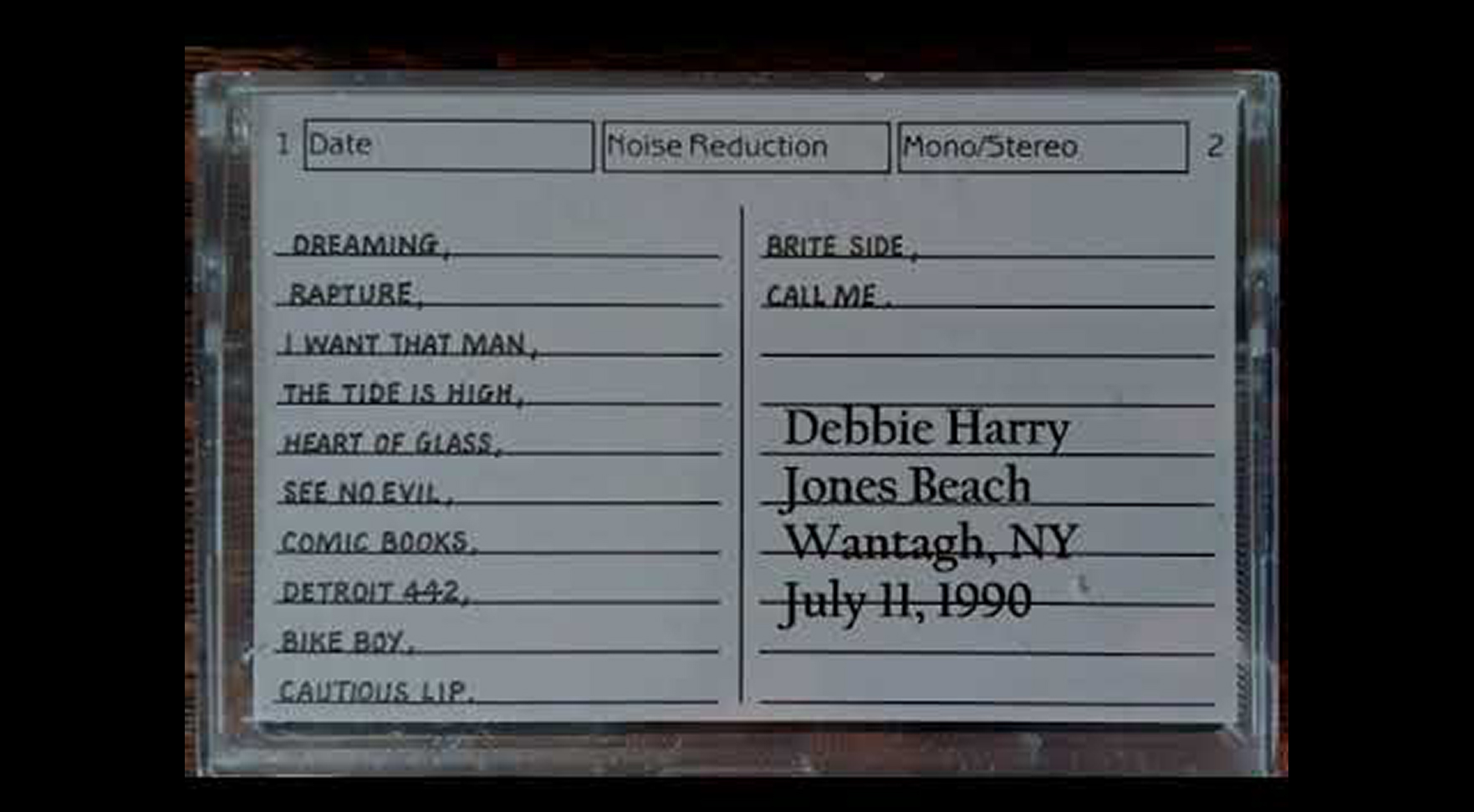 (AUDIO) Debbie Harry at Jones Beach, Wantagh, NY. July 11, 1990 - The ...