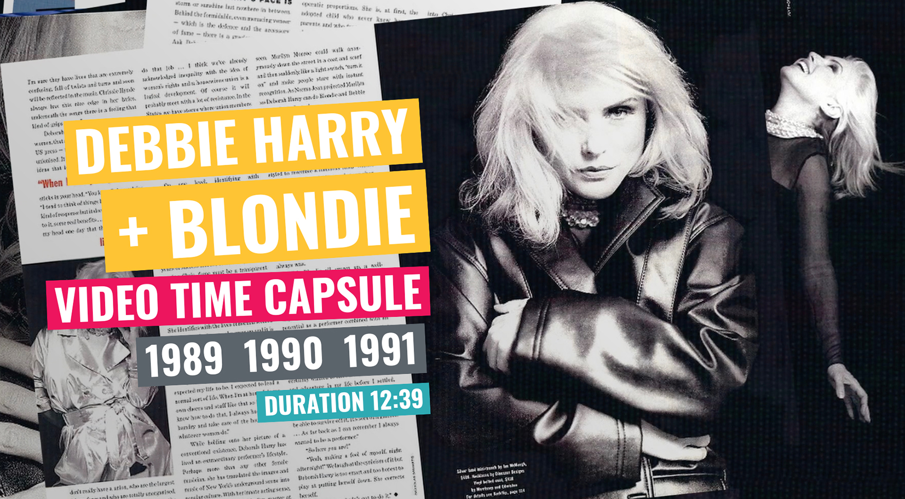Debbie Harry / Blondie - Video Time Capsule - 1989 / 1990 / 1991 - The ...